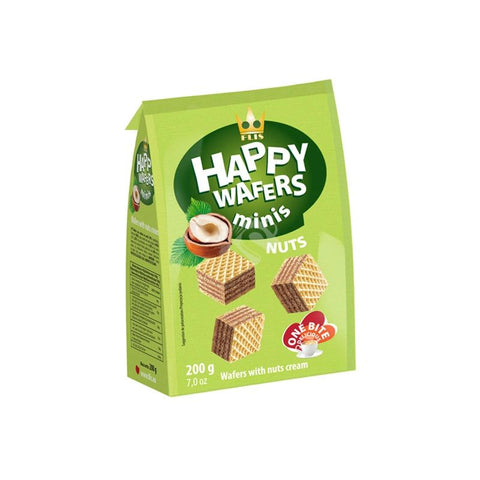Flis Happy Wafers minis Nuts 200g^ – Shaalis.com