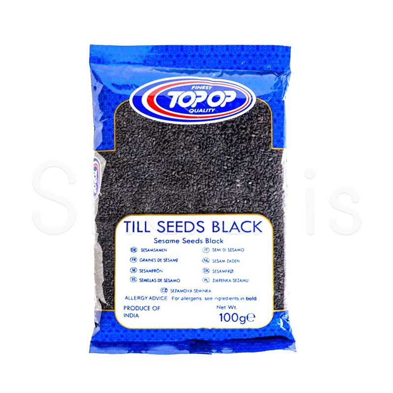 Top Op Till Seeds Sesame Seeds Black 100g^ – Shaalis.com